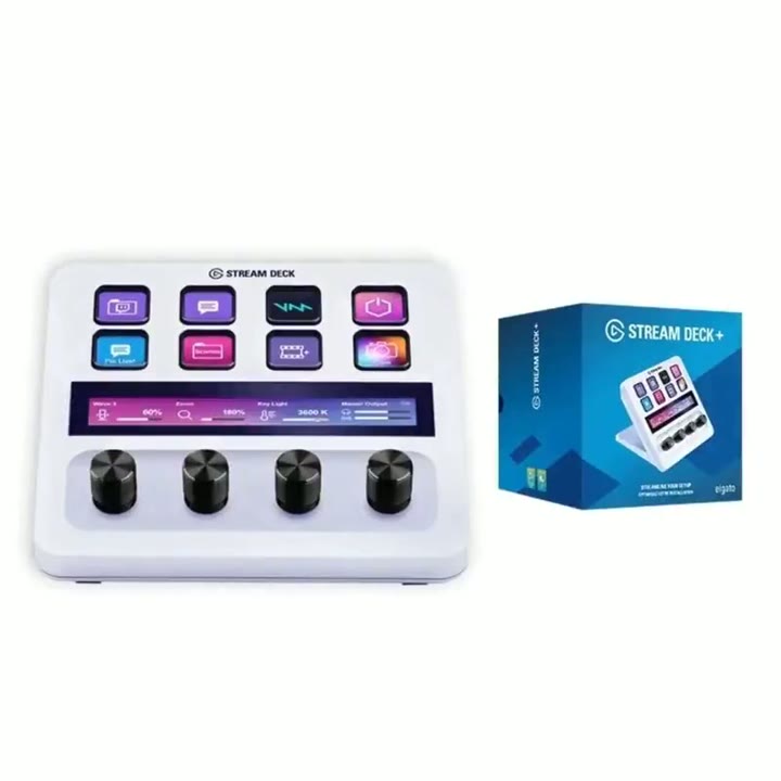 Elgato Stream Deck+ White - контроллер для стриминга — фото 1