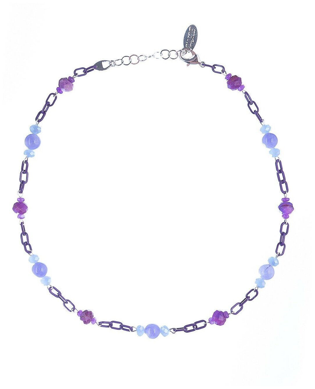 Колье Lanzerotti, кристалл, агат, жадеит