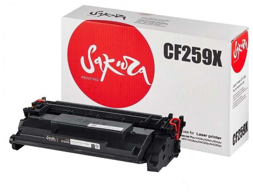 Картридж CF259X для HP LaserJet M428fdn, M428dw, M428fdw, M404dn, M404n, M404dw 10000 стр. Sakura