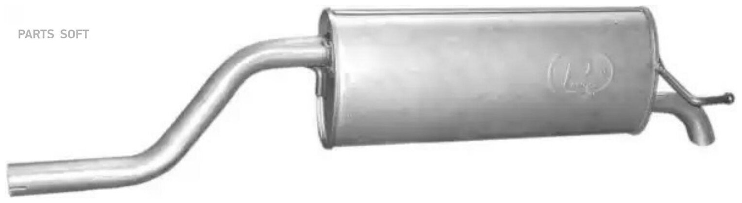 Глушитель задняя часть Polmostrow арт. 07433