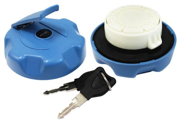 Крышка бака AdBlue KN-085 d-60 мм. Пластмасса с защитой и ключом (синяя) для RENAULT(17534)