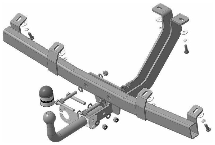 Фаркоп (тягово-сцепное устройство) Motodor на Шевроле Нива 2009-2020