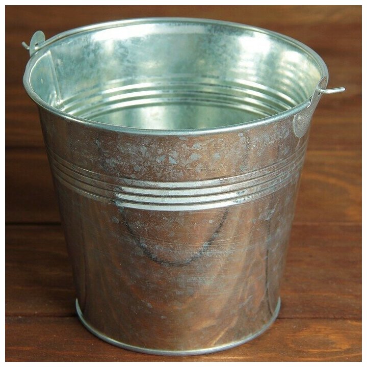 Кашпо 'Ведерко' 13,5 13,5 11,5 см