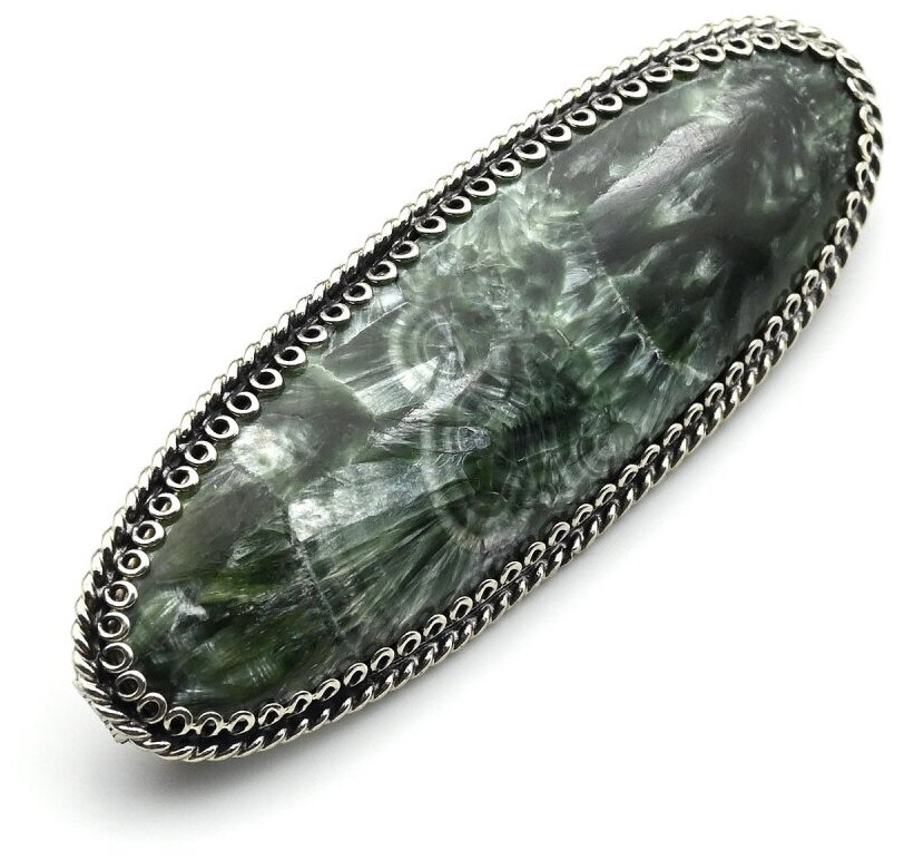 Брошь, серафинит