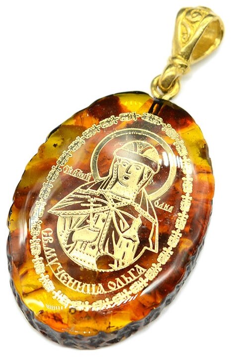 Иконка, янтарь синтетический