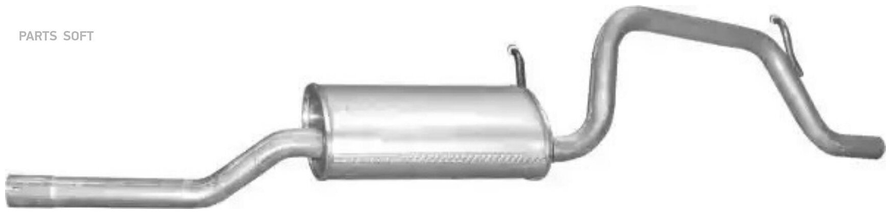 Глушитель задн часть OPEL: AGILA 1.2 16V 00-07 Polmostrow арт. 17.604