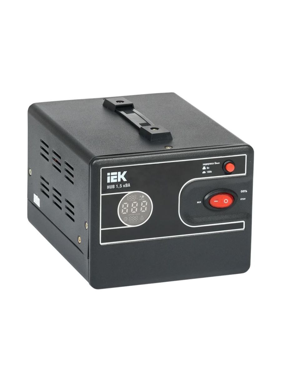 Стабилизатор напряжения IEK IVS21-1-D15-13 1ф 1.5кВА HUB переносной