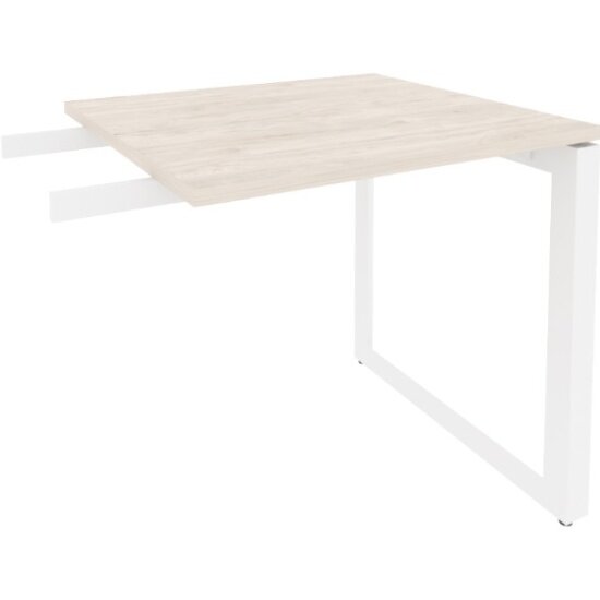 Брифинг-приставка Riva на О-образном м/к O. MO-BR-7 Денвер светлый/Белый металл 780*720*750 (Onix Direct)