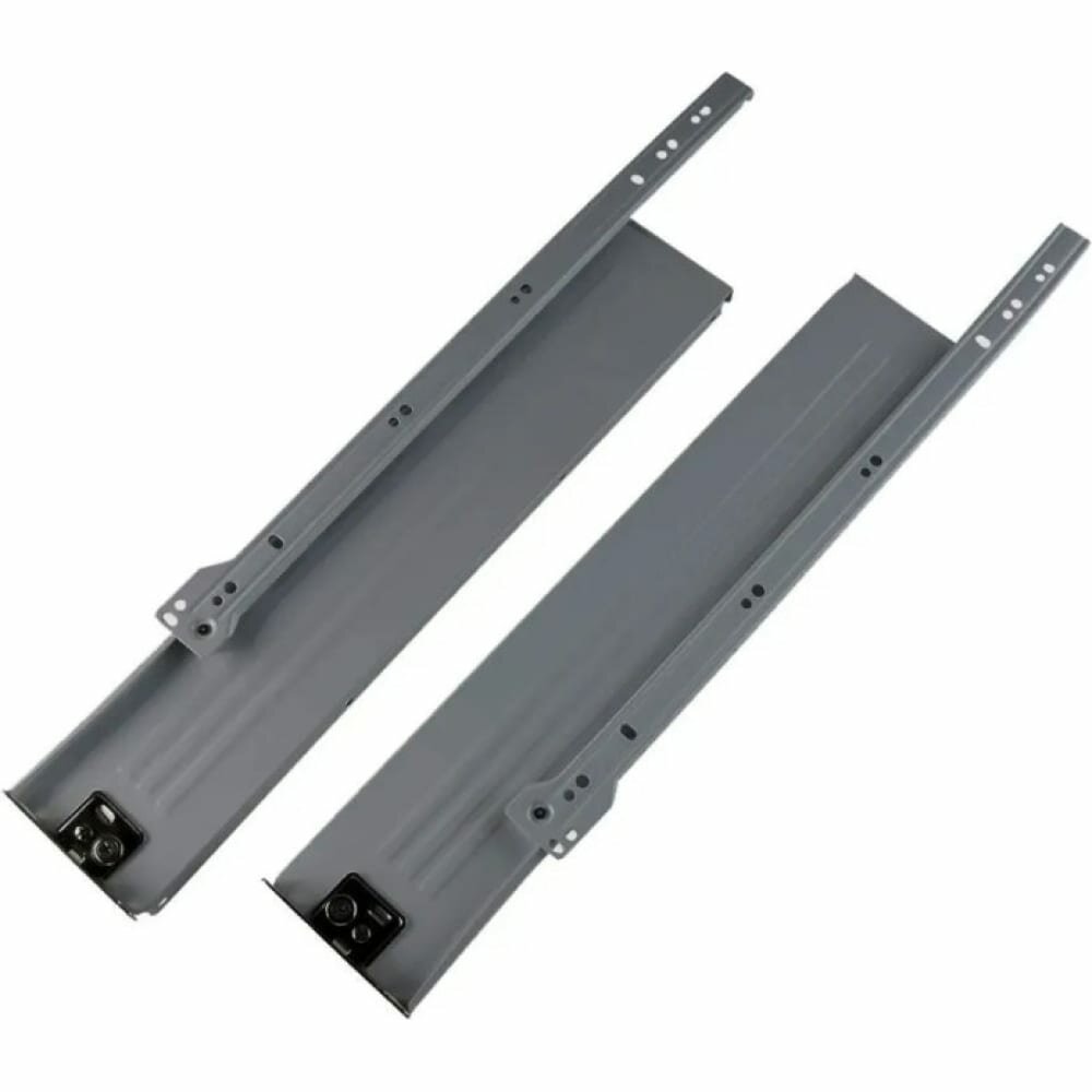 Метабоксы GTV 150x500 мм, серые MP-150500-80 из стали с роликовыми направляющими, боковым монтажом, без доводчика