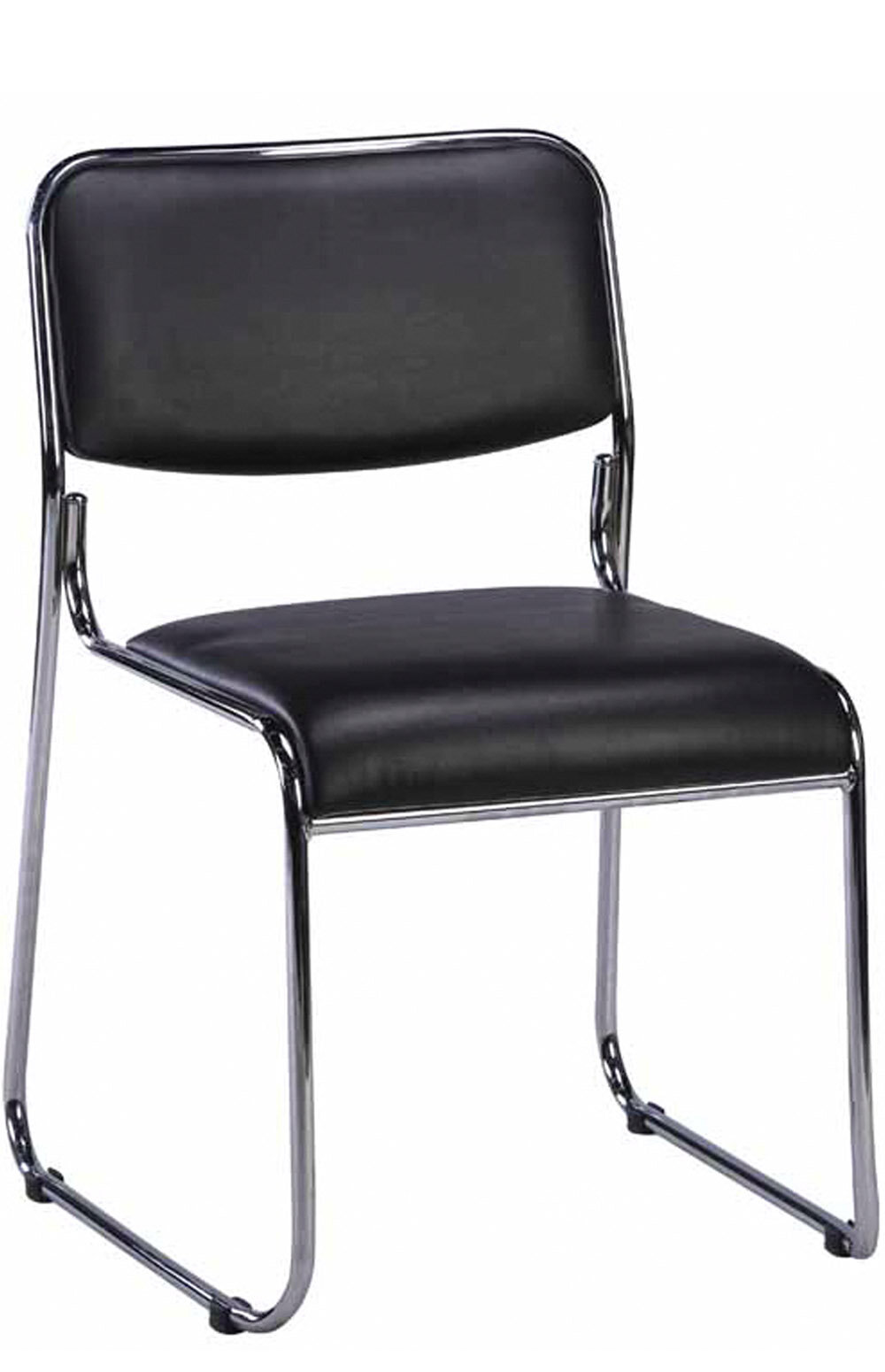 Офисное кресло Fix Everprof черный, экокожа, пластик, металл, мягкое сиденье, без подлокотников