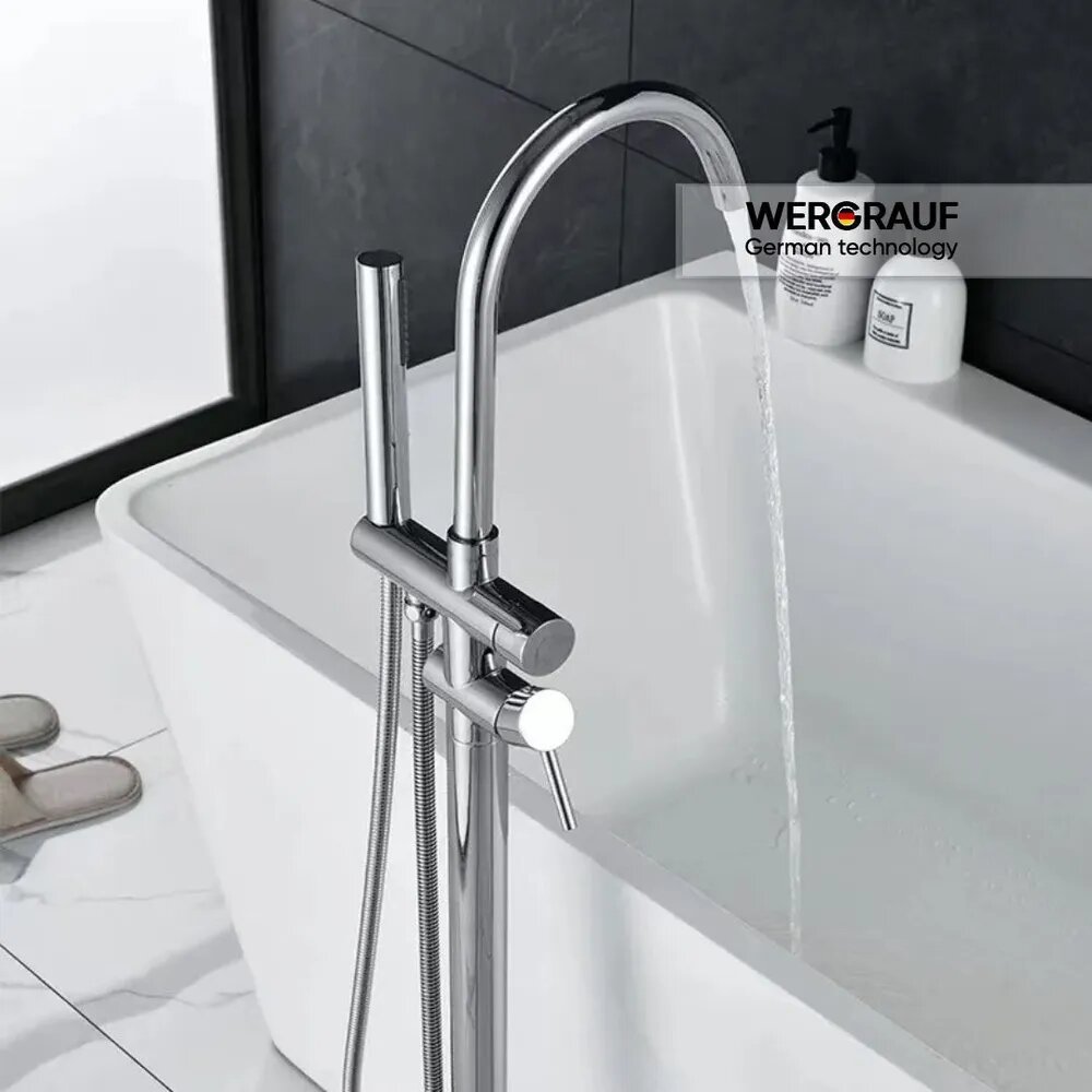 Смеситель для ванны напольный Axor Citterio 39451000 — купить по низкой ...