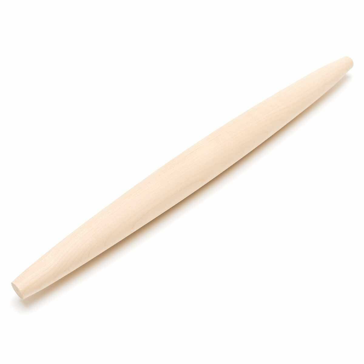 Скалка с ручками, Береза, 43х3,6x3,6 см