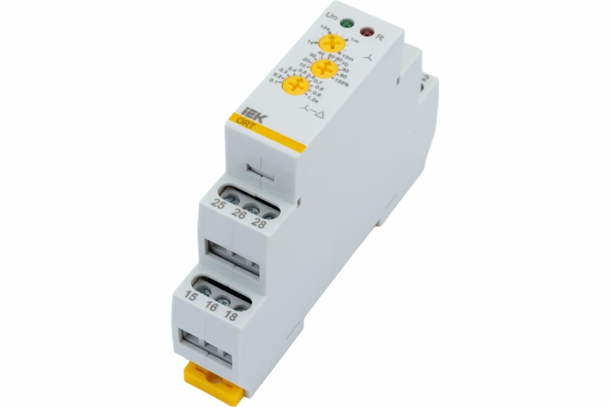 IEK Реле пуска звезда-треугольник ORT.12-230 В AC/DC ORT-ST-ACDC12-240V для двигателей