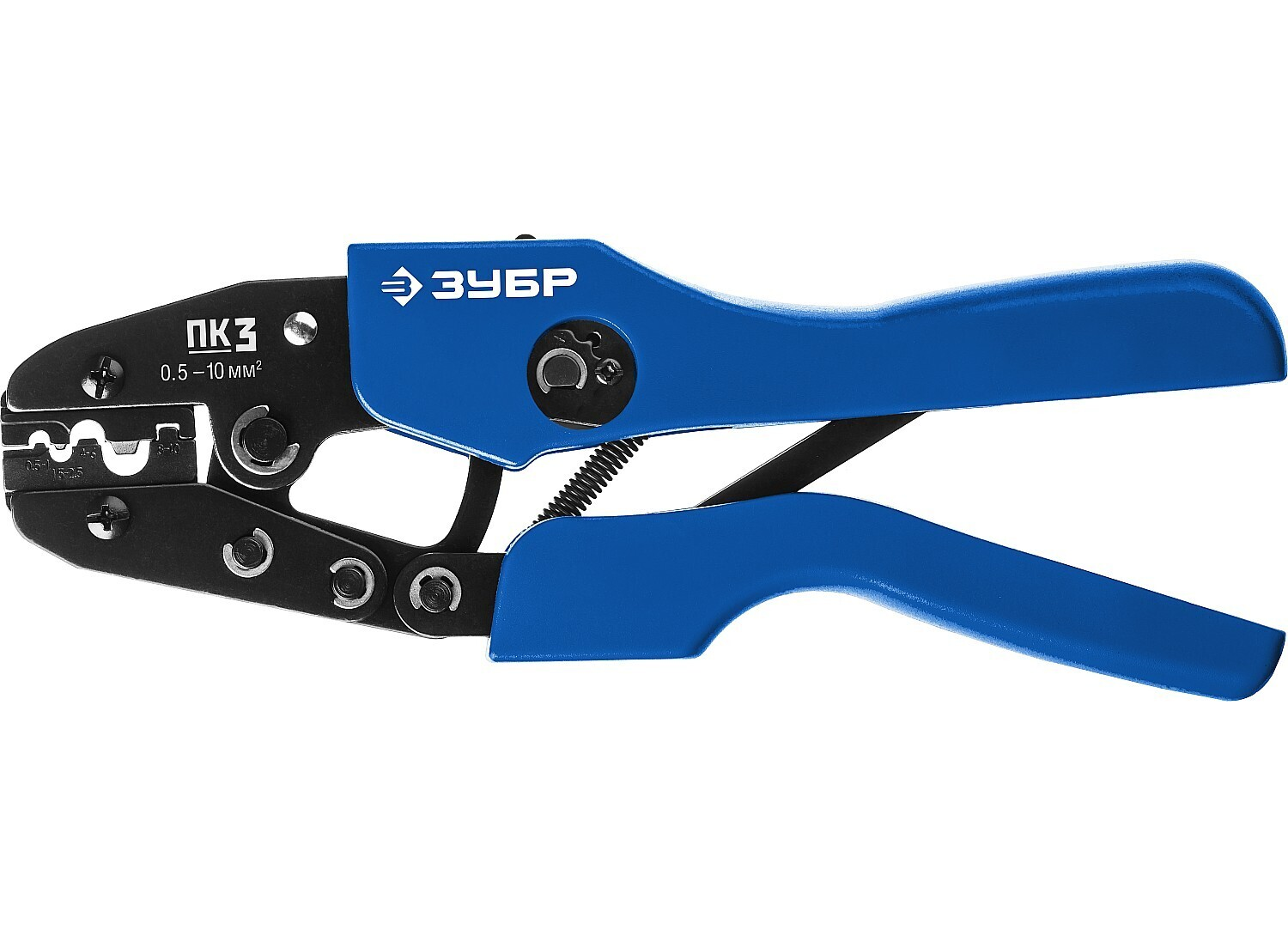 ЗУБР ПК-3, 0.5 - 10 мм2, пресс-клещи для медных наконечников и гильз, Профессионал(45456-3)