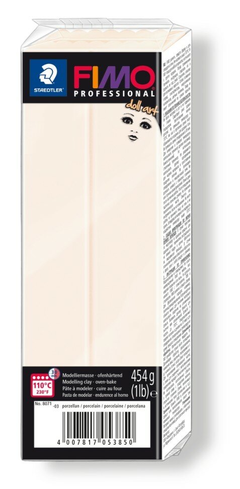 Fimo 8071-03/8041-03 Пластика для изготовления кукол "Professional doll art" полупрозрачный фарфор