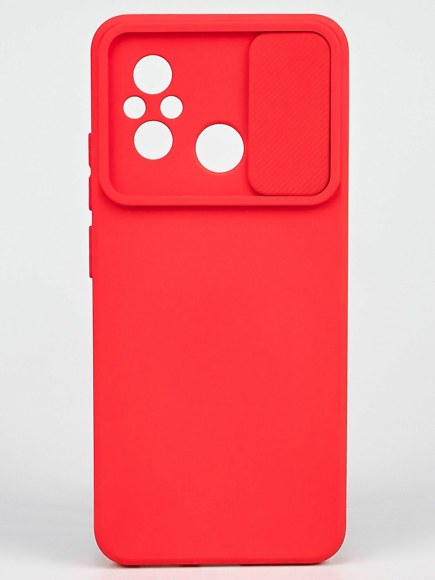 Силиконовый чехол бампер на Ксаоми редми 12С, редми 11А со шторкой, защитная противоударная накладка на телефон Xiaomi Redmi 12С, Redmi 11A с защитой камеры