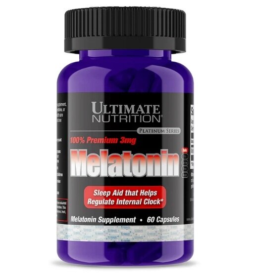Ultimate Nutrition Melatonin 100% Premium 3 mg (60 кап)