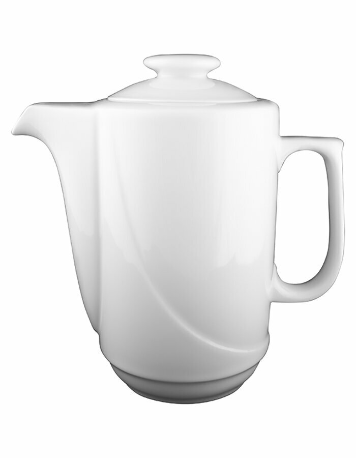 Кофейник Башкирскии фарфор серия Белая, фарфоровый, 600 мл