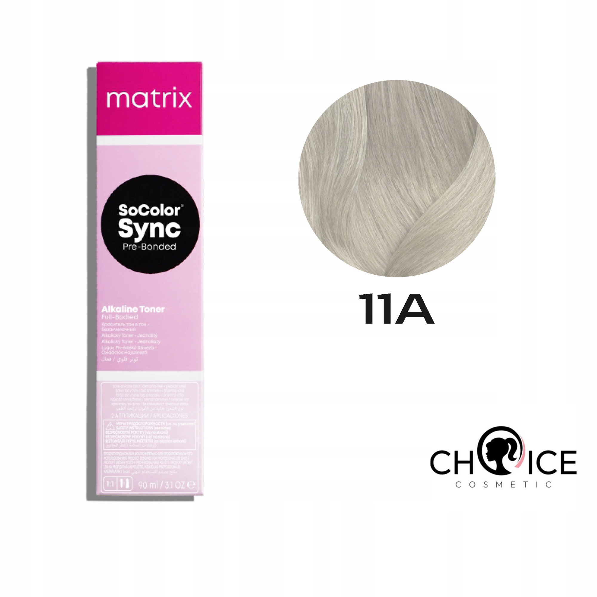 Matrix SoColor Sync краска для волос, 11A ультра светлый блондин пепельный, 90 мл