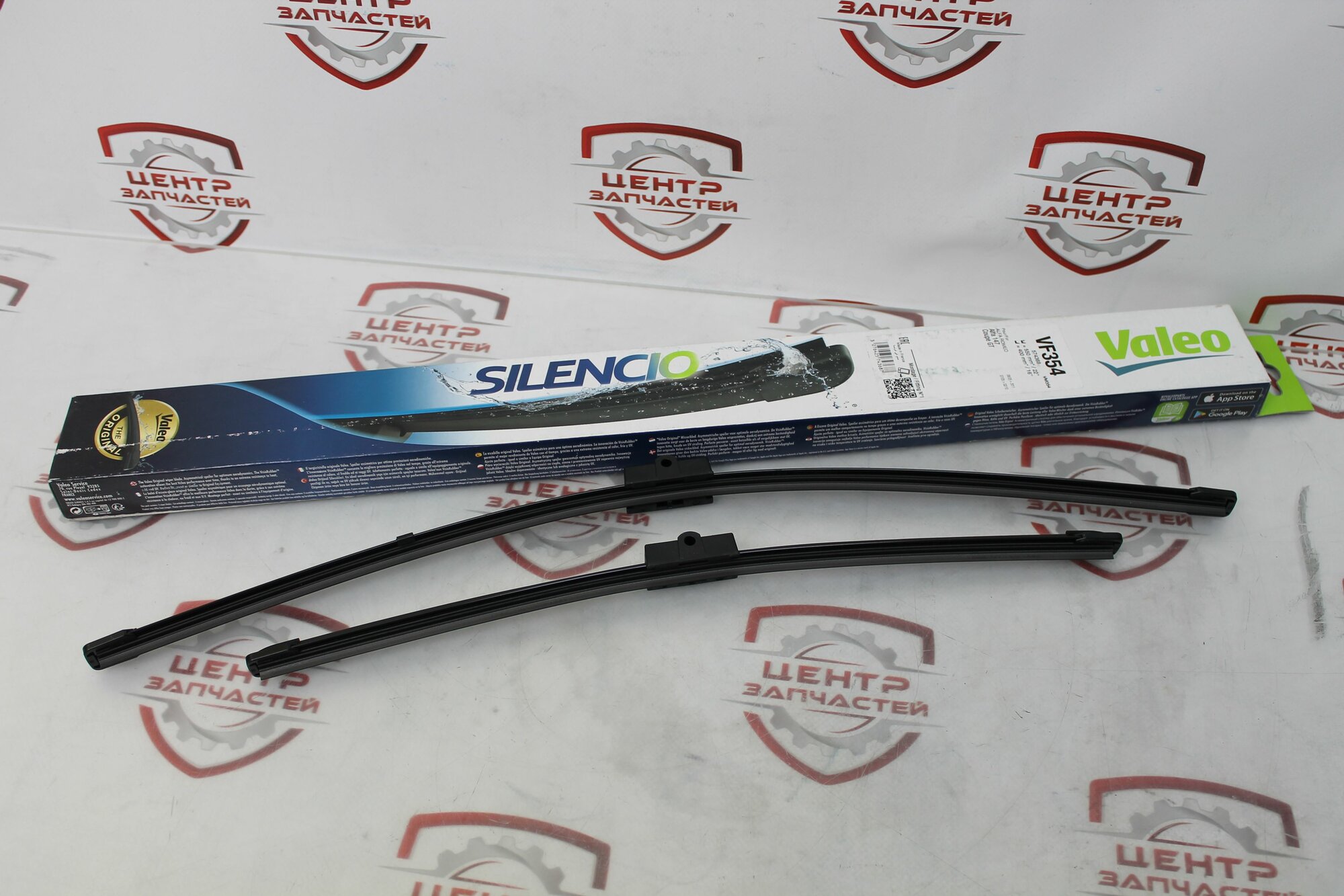 Щетки стеклоочистителя бескаркасные VALEO 574368 VF354 550+400 Side Pin 22mm