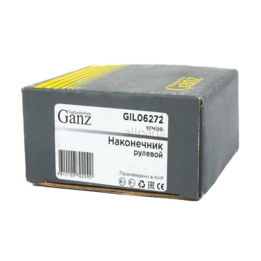 GANZ GIL06272 Наконечник рулевой тяги L=R DAEWOO MATIZ/SPARK/TICO GANZ GIL06272