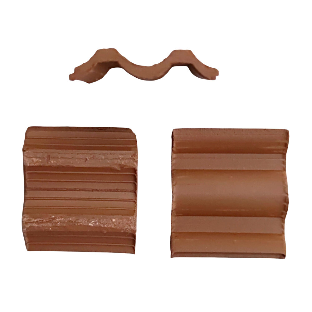Черепица фламандская темная 30х30 мм 25 шт, керамика, материал для сборных моделей, Aedes Ars