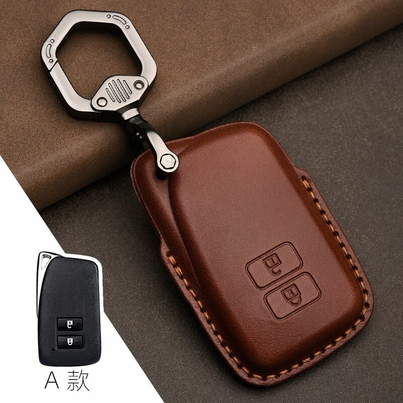 Кожаный чехол для автоключа Lexus B2 (темно-коричневый)