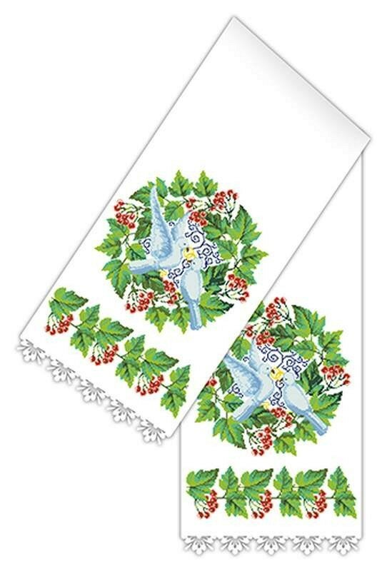 Набор для вышивания Каролинка #КРКН-1509 Рушник, Печатный крест, 37 х 150 см