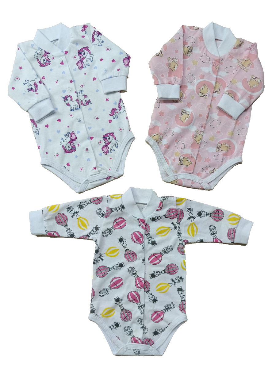 Боди базовая, комплект из 3 шт.