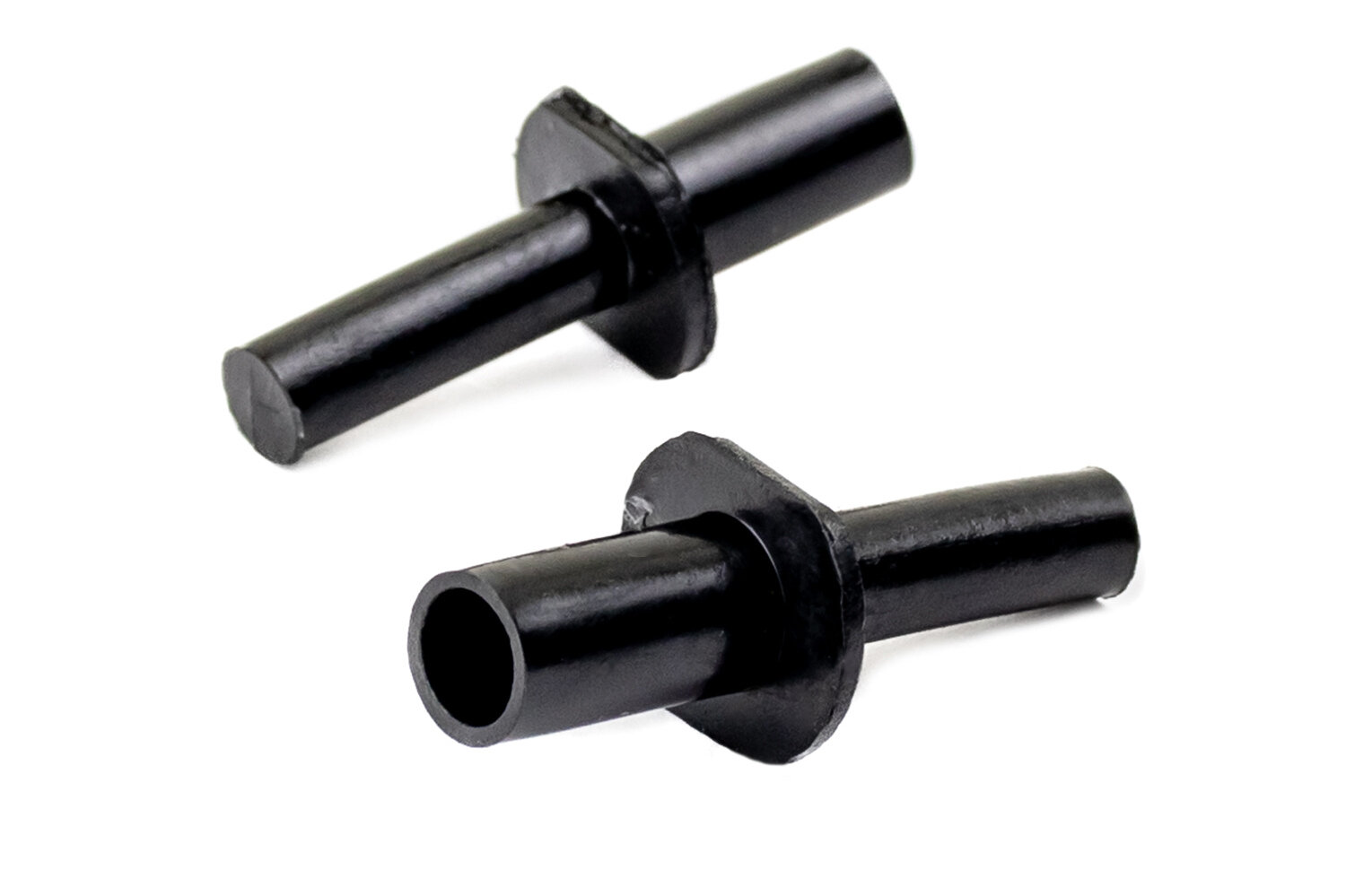 Черные клипсы крепления внешних пластиковых порогов (2шт) для ВАЗ 2111, 2113-2115, Лада Приора Купе