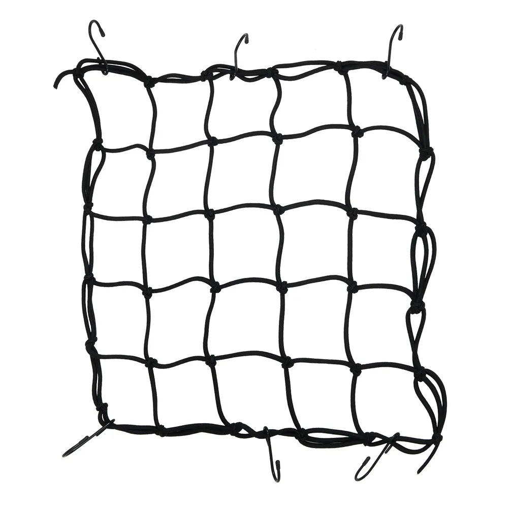 EMGO Багажная сетка 38x38 см, 6 крючков, цвет Черный