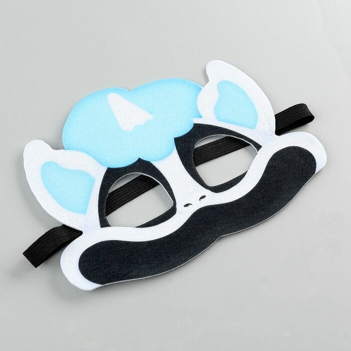 Карнавальная маска Зверята улыбата. Хитророг , фетр