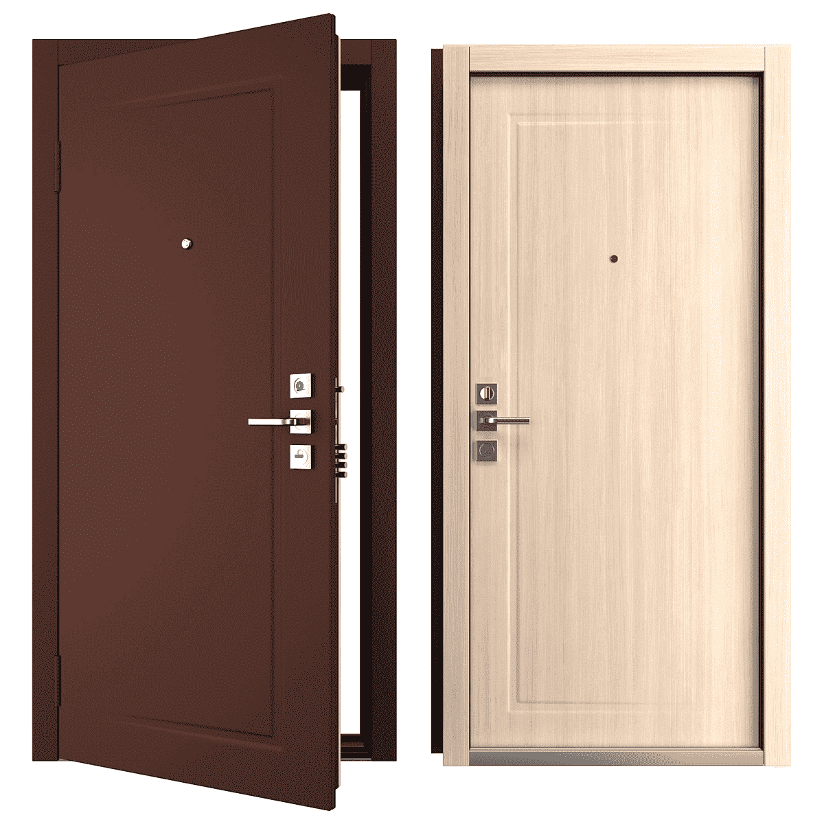 Входная дверь в квартиру - Премиум № 4. Сталь - 3 мм. Полотно - 110 мм. Повышенная шумоизоляция. Левая. 2080*1050