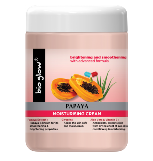 Увлажняющий крем для тела Bio Glow Papaya с папайей, алое вера и витамином Е, 500 мл