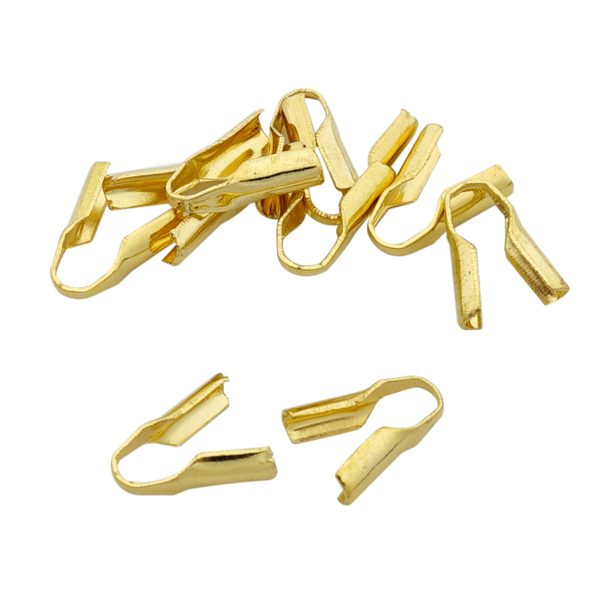 Концевик зажим для бижутерии Astra&Craft, 2 мм, 4AR2029 (яркое золото), 10 шт