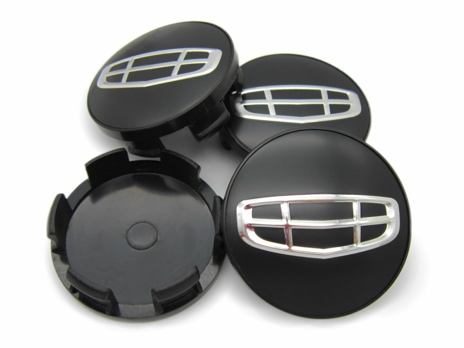 Колпачки, заглушки на литые диски СКАД Geely 56/51/12 мм, комплект 4 шт.