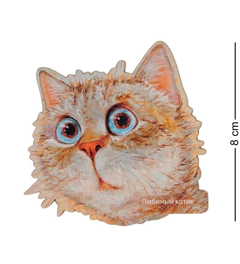 Магнит деревянный Любимый котик A2140842 Artangels, Дерево, магнитная основа