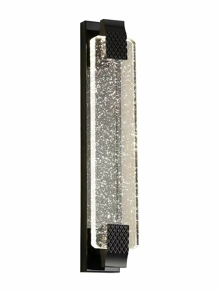 Настенный светильник, HJ01-1-3 Cassina Бра светодиодный Кристалл Черный 1 шт.