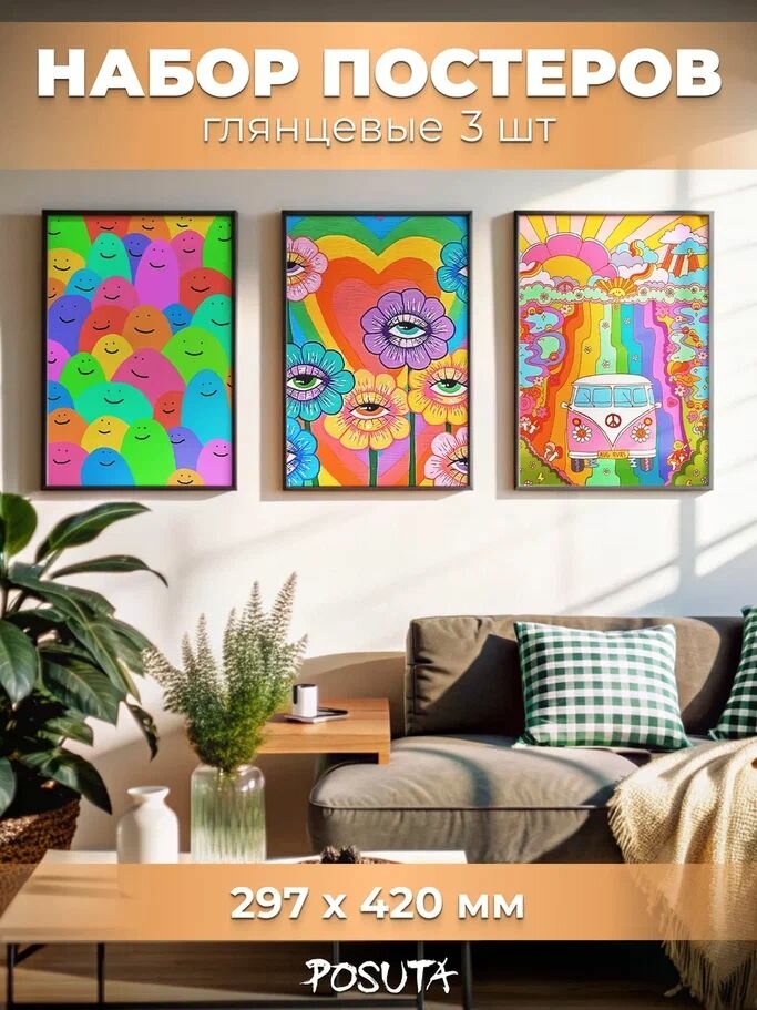 Постеры для интерьера в стиле Инди