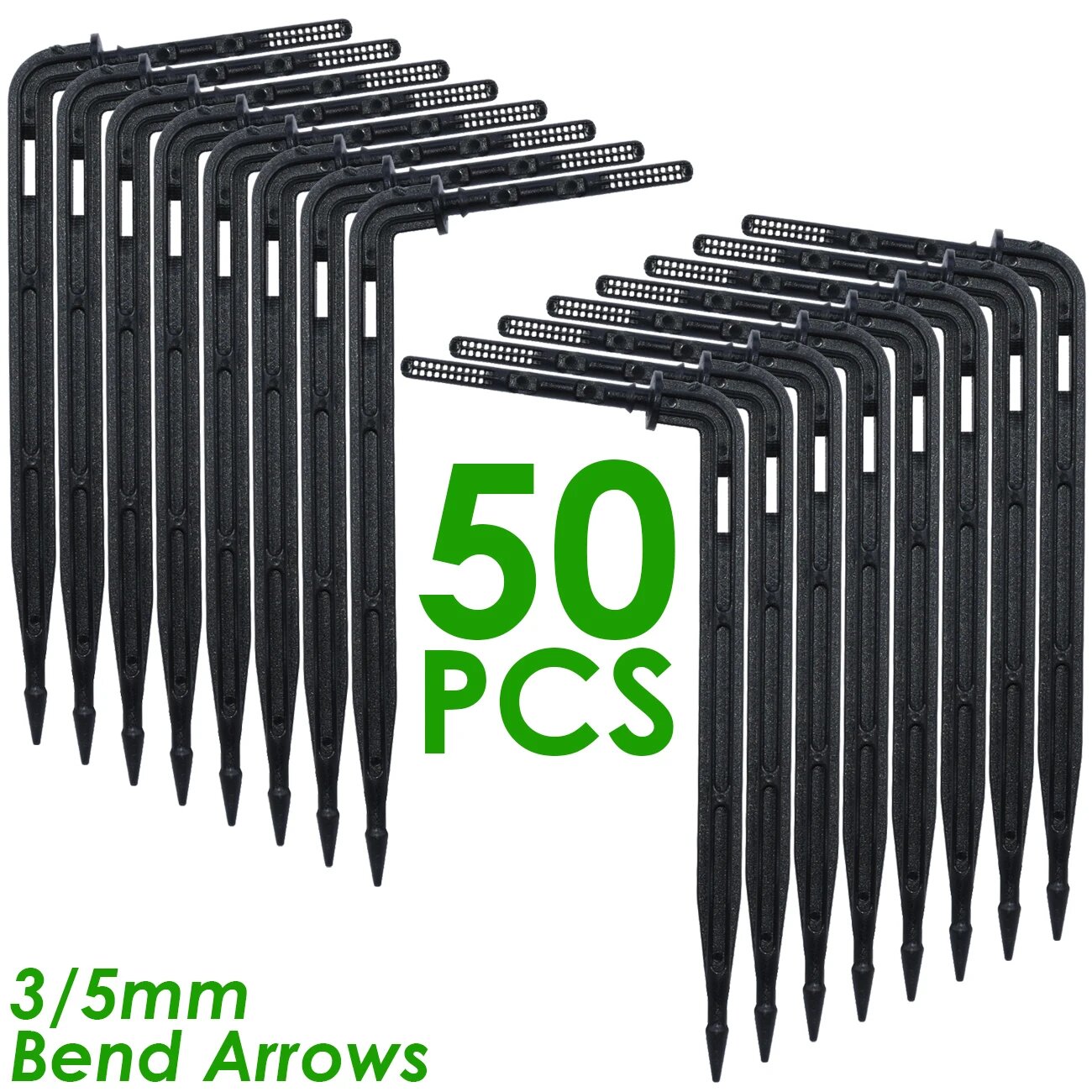 KESLA Комплект для капельного полива 50 шт Черный, KSL01-097-50PCS