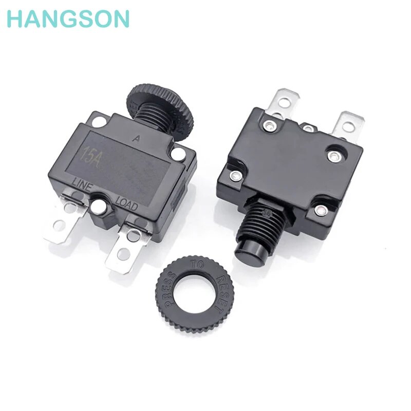 Тепловой автоматический выключатель Push 3A-30A RED Actuator, Waterproof Cap