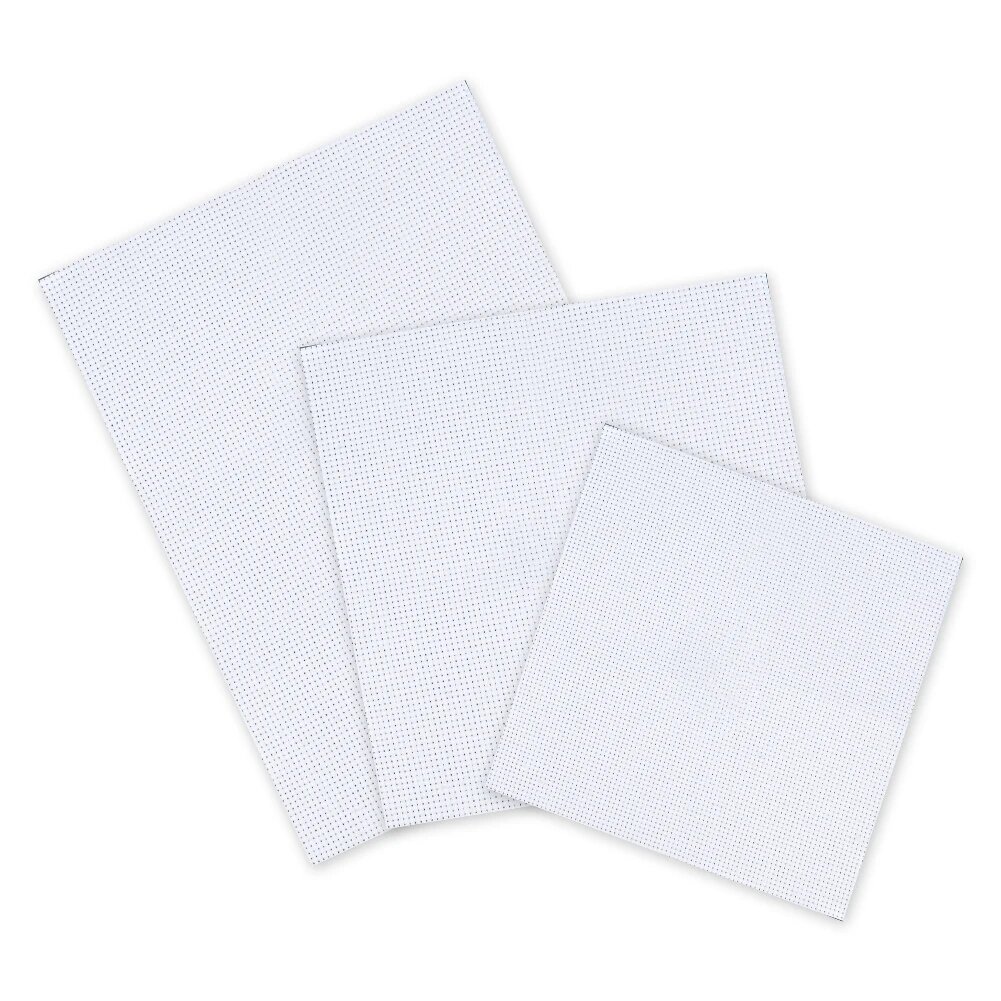 Ткань Aida 11 count белая хлопковая для вышивки крестом 20x45cm