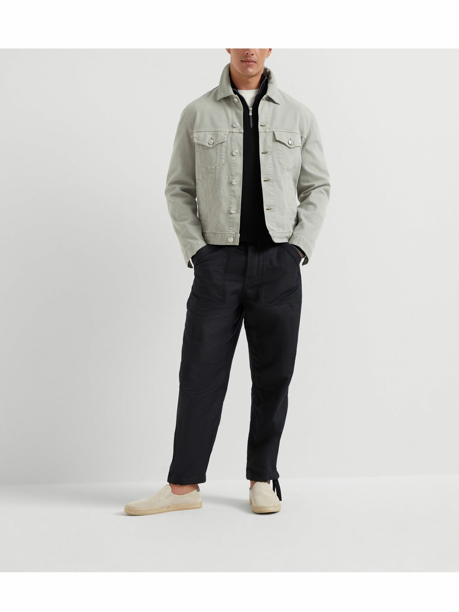 Куртка BRUNELLO CUCINELLI, размер 52, grey — фото 1