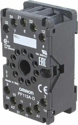 Панелька OMRON PF113A-D Панелька Монтаж: DIN Серия: MKS Эл. подкл: круглое гнездо 1шт