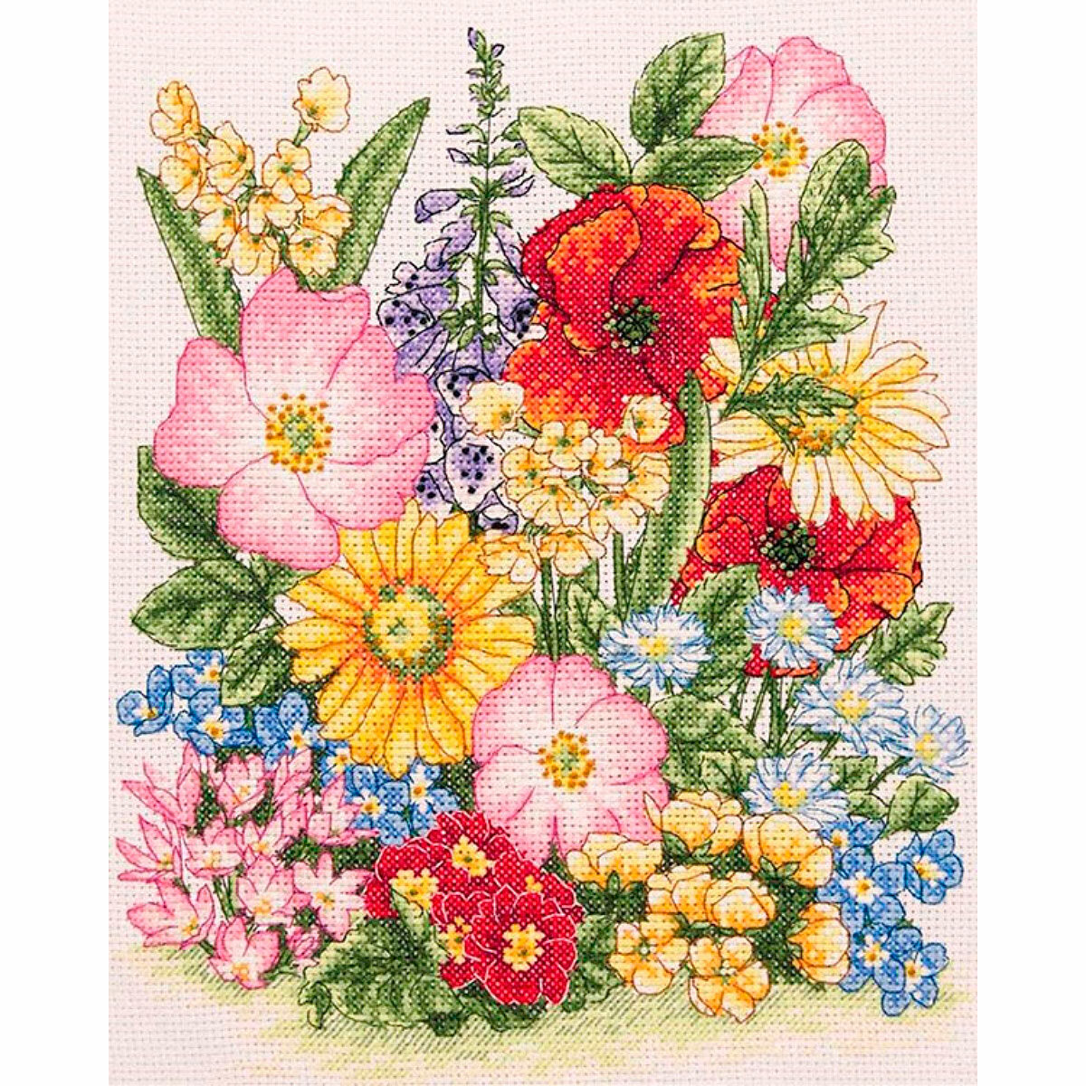 Набор для вышивания Anchor "Meadow Flowers" 220см, MEZ Венгрия, PCE961