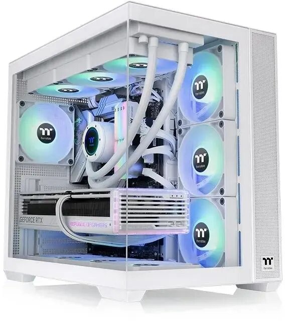 CA-1Z2-00M6WN-00 / Корпус ATX Thermaltake View 380 TG ARGB Snow, Midi-Tower, без БП, белый [ca-1z2-