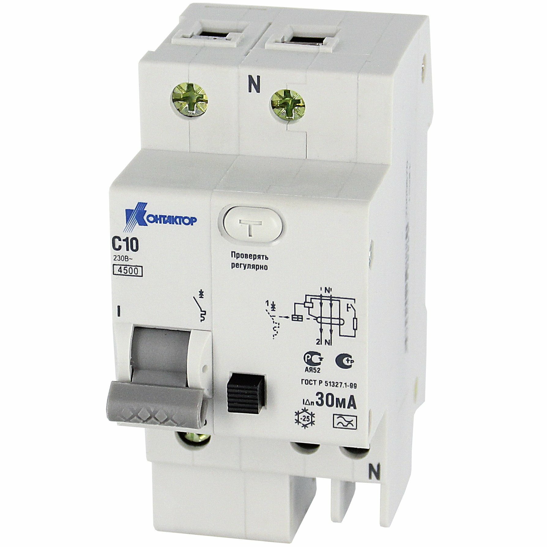 Контактор (Legrand) АВДТ-063Про, 1P+N, 32А, Idn-30mA, тип А, 7000674