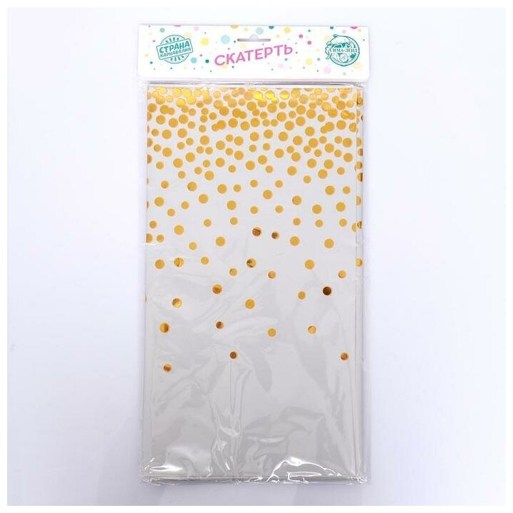 Скатерть "Конфетти" 137х183 см, цвет белый