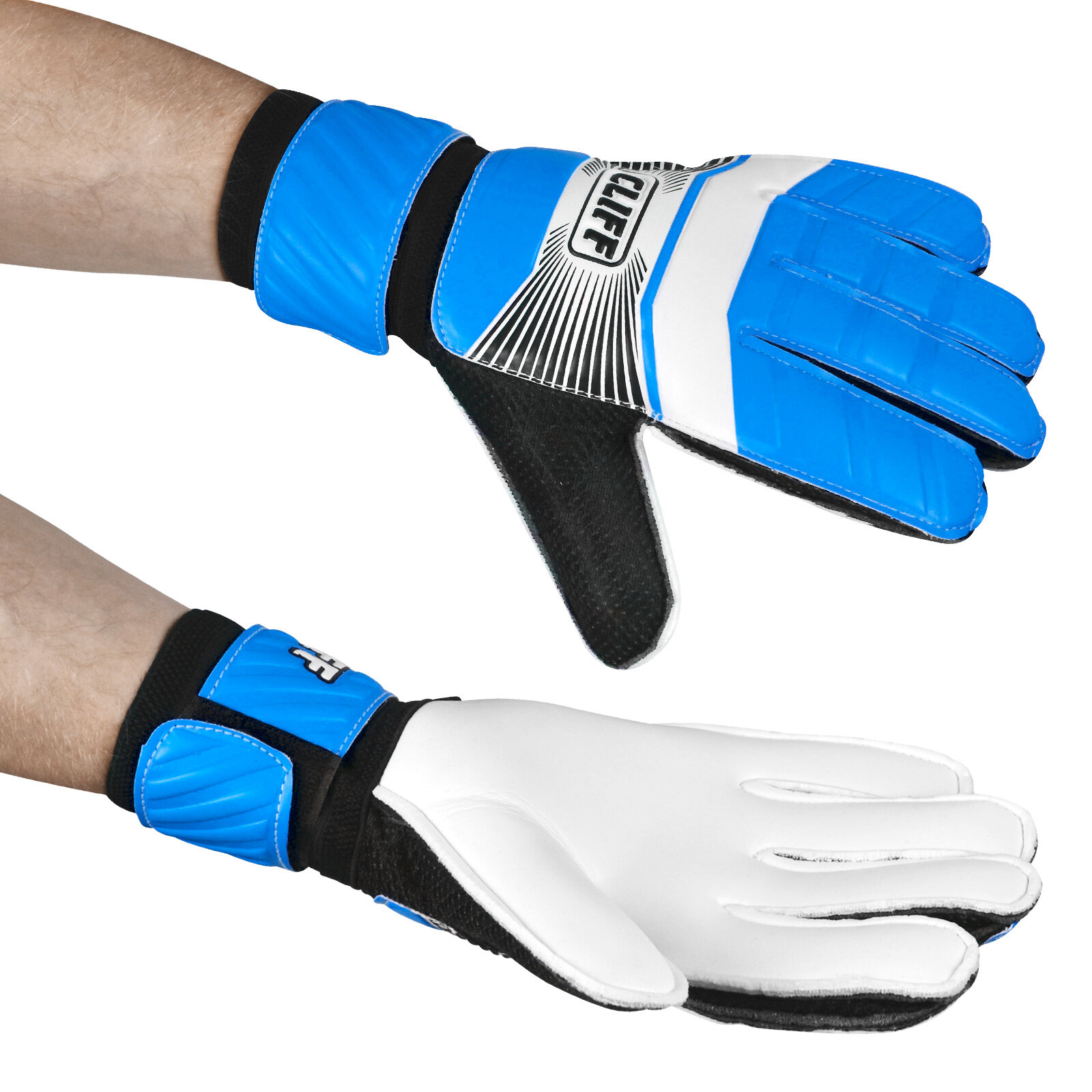 Перчатки вратарские, тренировочные CLIFF СF-47, сине-черные, р.8