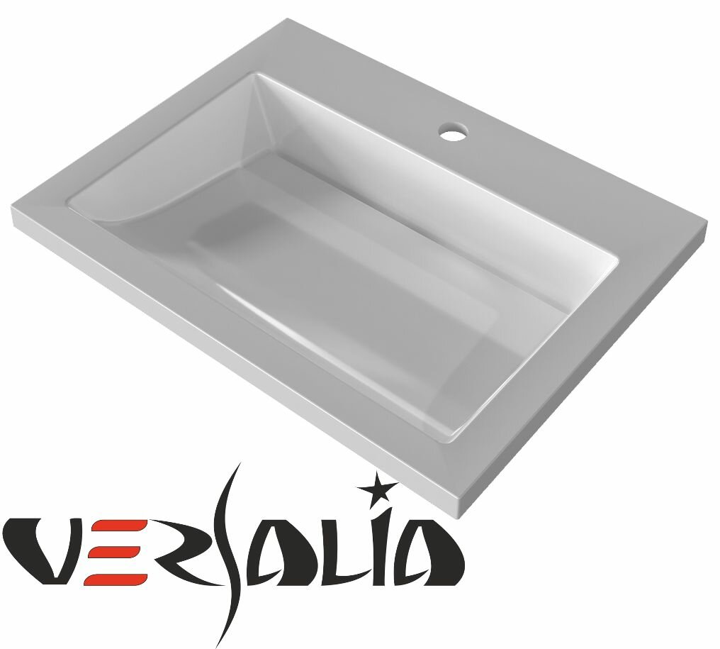 Раковина мебельная Versalia Luxor 60 с щелевым сливом 4670142930938